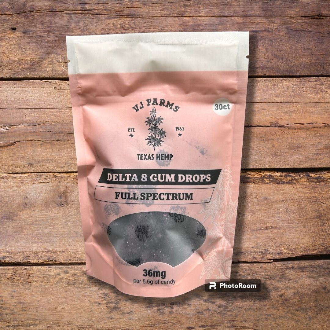 Delta 8 Gum Drops | VJ Farms Texas